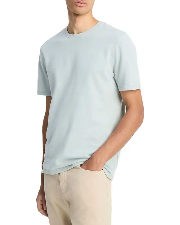 Vince Birdseye Jacquard Short Sleeve Tee - Skylight/natural
