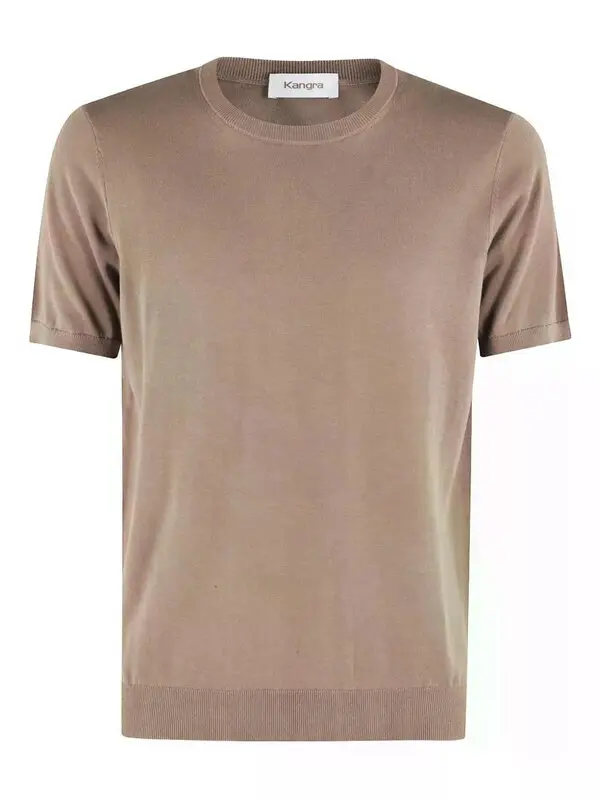 KANGRA Fine-knit T-shirt - Brown