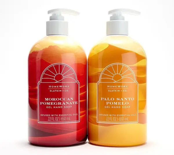 HOMEWORX BY SLATKIN + CO. As Is S/2 22oz Desert Soaps