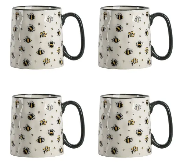 10 STRAWBERRY STREET Set Of 4 Bella Mug