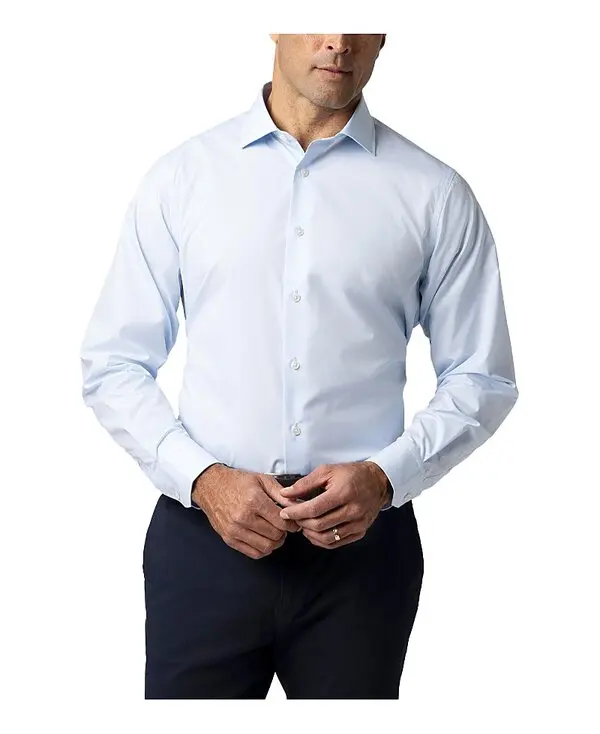 Robert Talbott Reynolds Light Weight Poplin Contemporary Fit Shirt - Light Blue