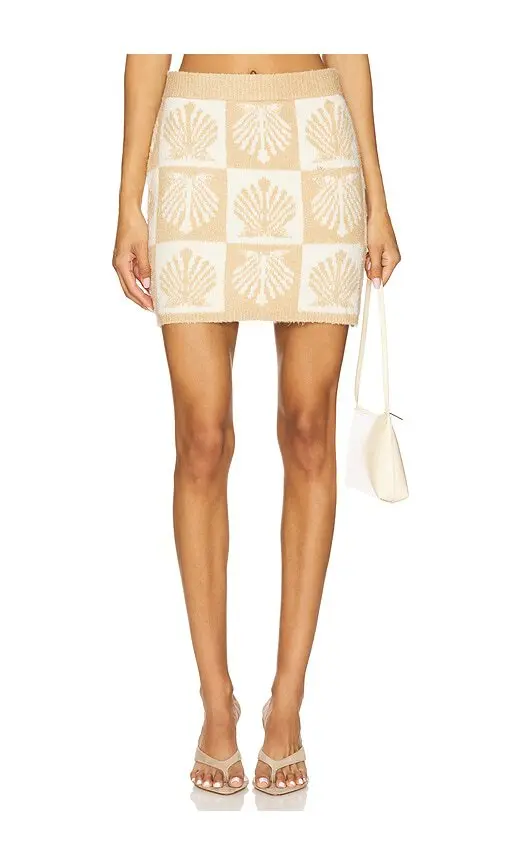 L*Space Shell Be There Skirt - Seashell Jacquard