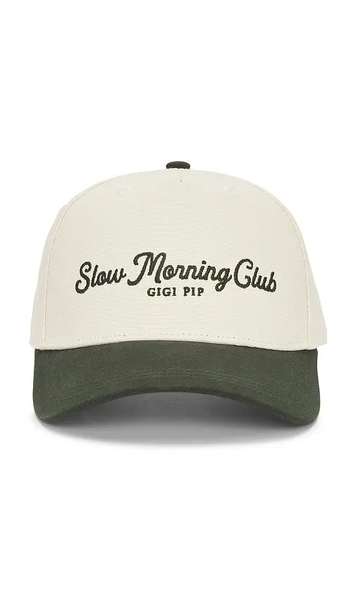 Gigi Pip Slow Morning Cap - Cream & Green