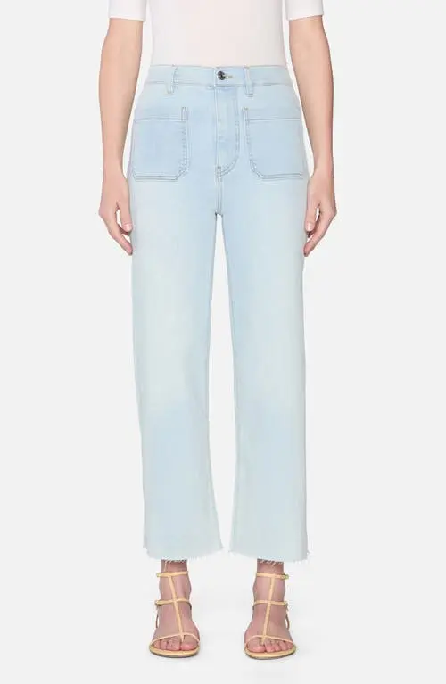 FRAME The Anchor Patch Pocket Wide Leg Jeans