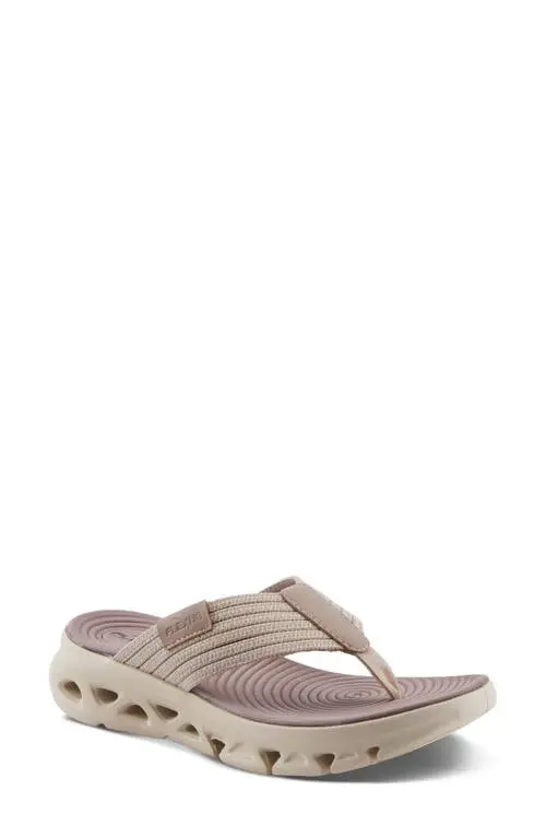 SPRING STEP SHOES Galla Platform Wedge Flip Flop - Mauve