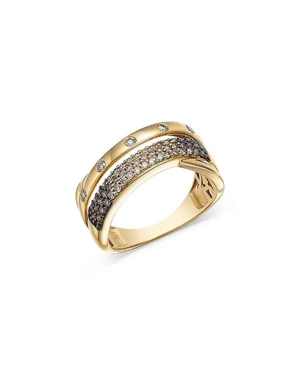 Bloomingdale'S 14k Yellow Brown Diamond Ring