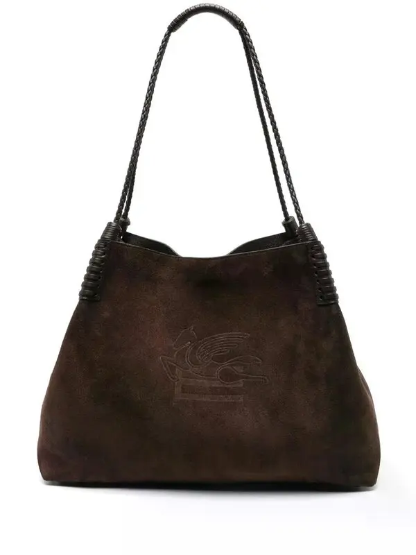 Etro Suede Shoulder Bag - Brown