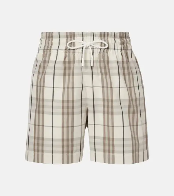 Burberry Check Cotton Shorts