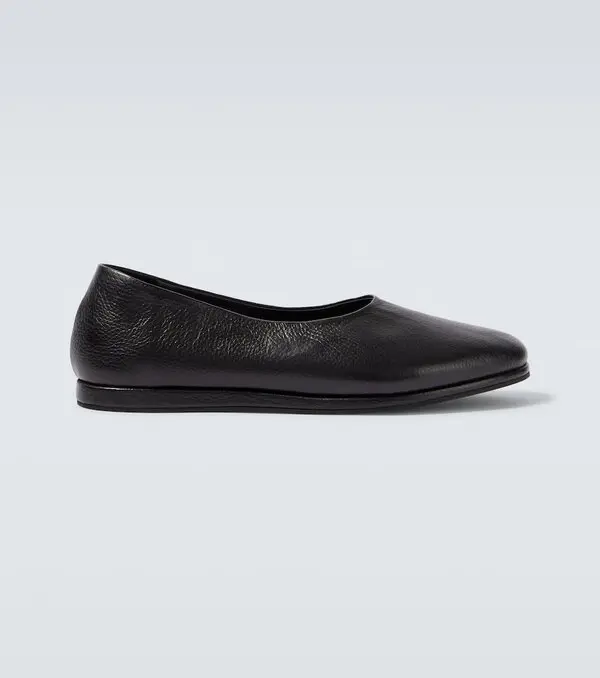 SAMAN AMEL City Leather Slip-on Shoes