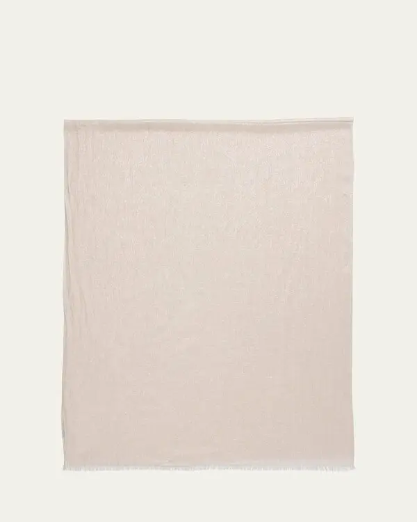 Brunello Cucinelli Lightweight Cashmere-blend Scarf - Light Beige