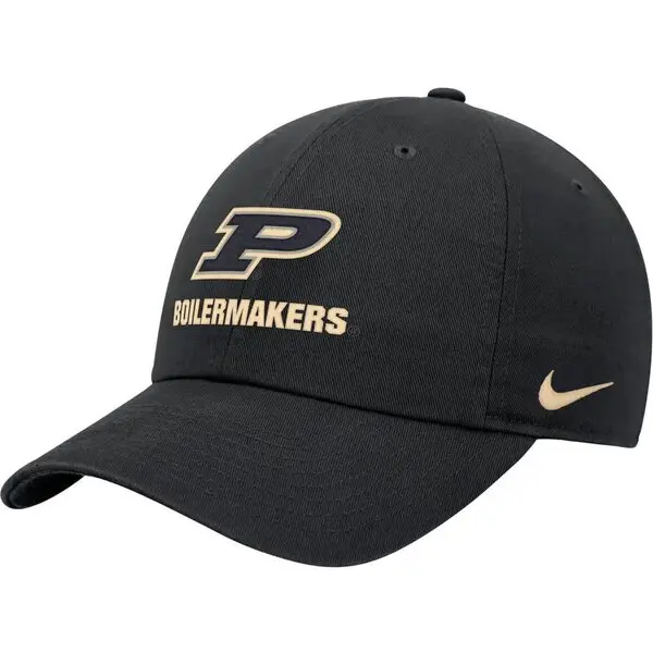 Nike Purdue Boilermakers 2025 On-Field Club Adjustable Hat - Black ...