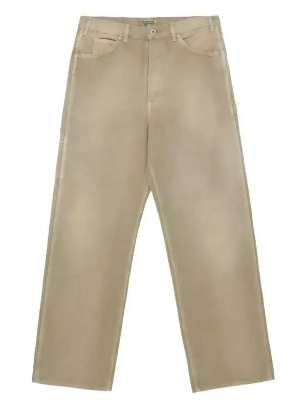 Auralee Faded Duck Trousers - Light Beige