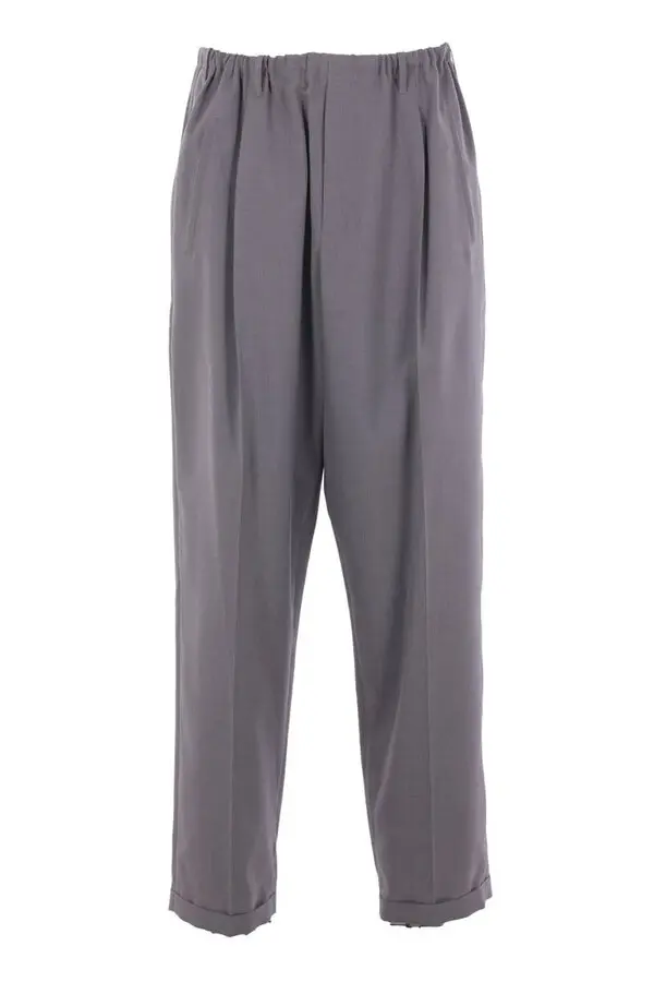 MAGLIANO Straight-leg Gabardine Trousers - Grey