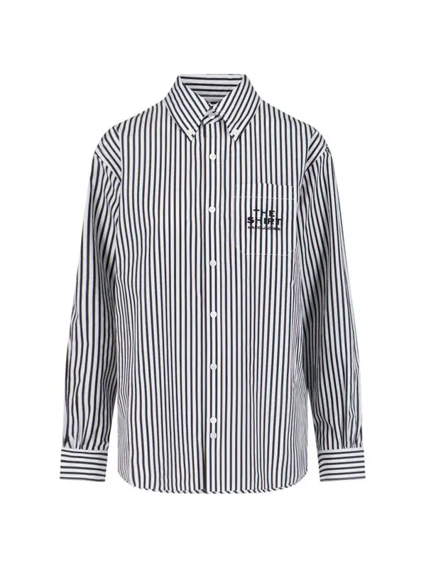 Marc Jacobs Striped Cotton Shirt - Black