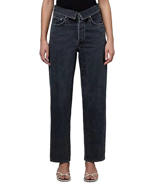 AGOLDE Echo Tapered Foldover Jeans