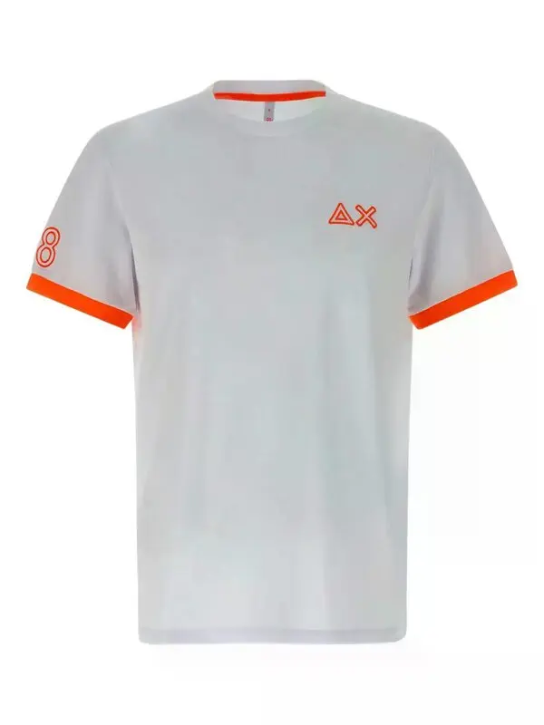 SUN 68 Contrasting-trim T-shirt - Grey