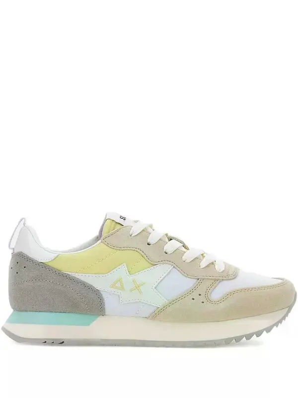 SUN 68 Colour-block Sneakers - White