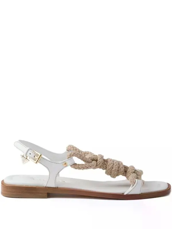 Prada Knot-strap Sandals - Neutrals
