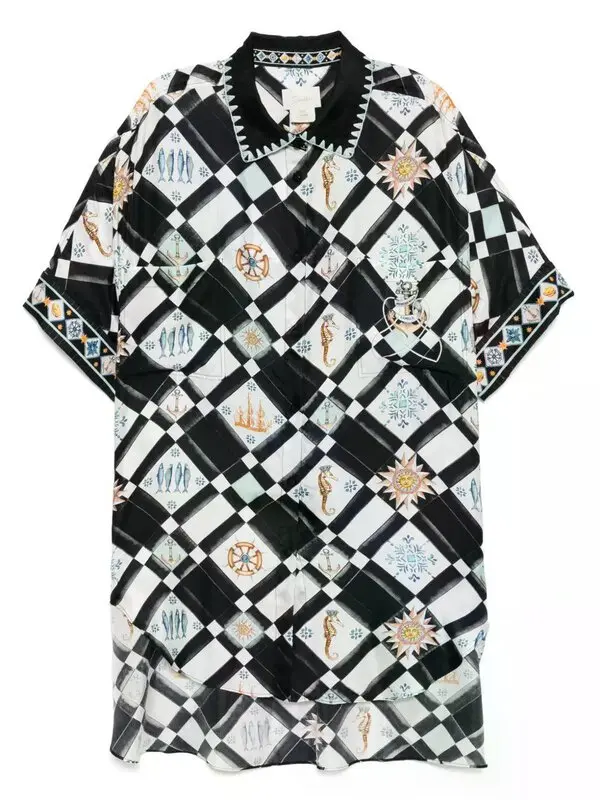 Camilla Folk Afloat Tunic - White