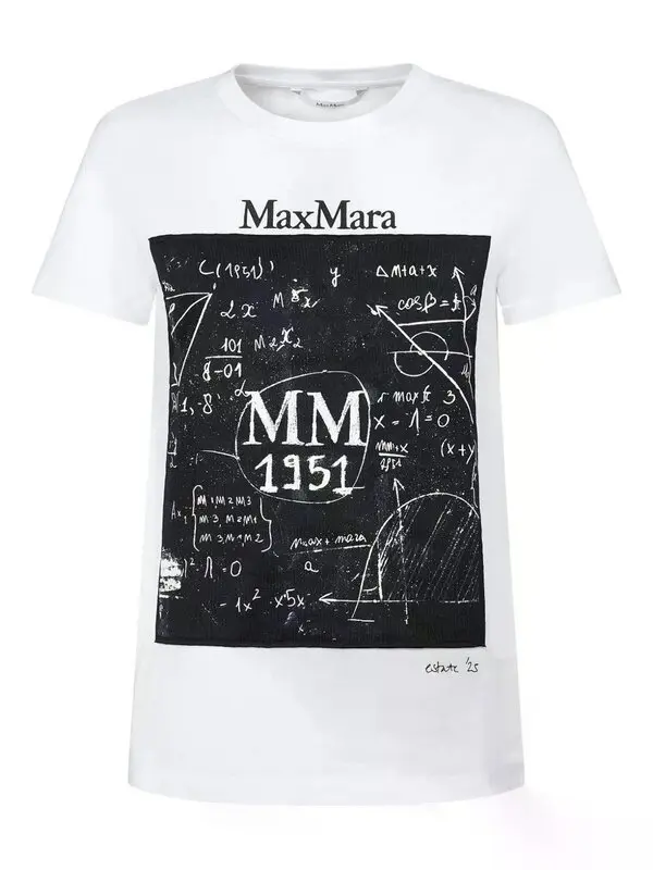 Max Mara Graphic-print T-shirt - White