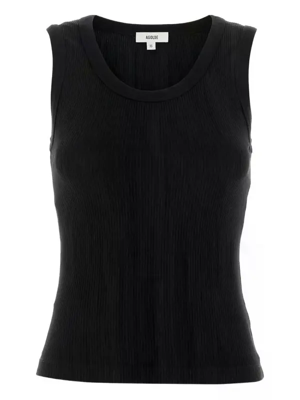 AGOLDE Ribbed Tank Top - Black