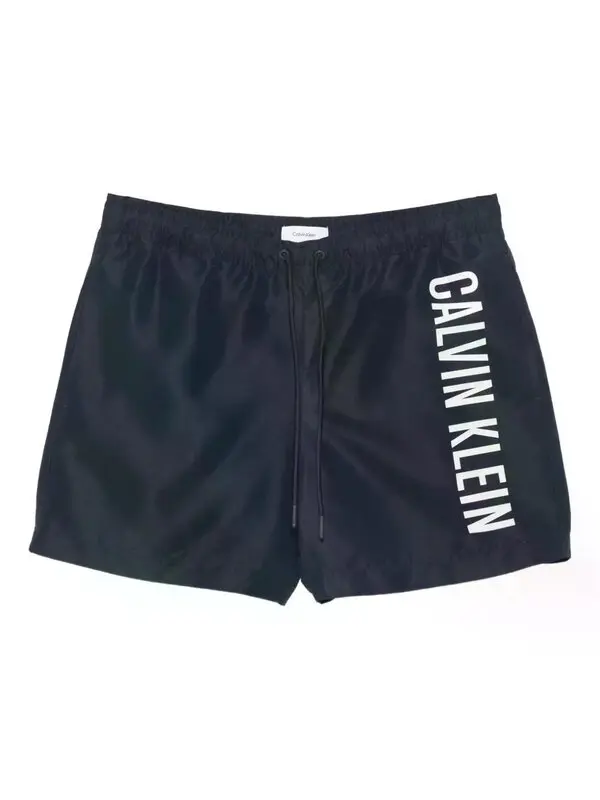 Calvin Klein Logo-print Swim Shorts - Blue