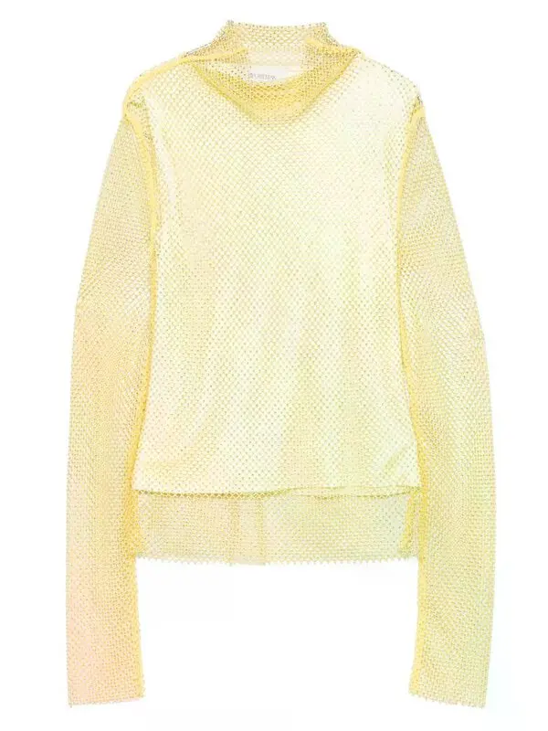Sportmax Rhinestone-embellished Top - Yellow