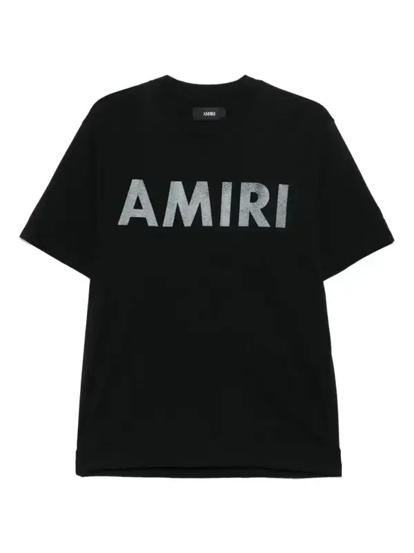 Amiri Logo-print T-shirt - 001 Black
