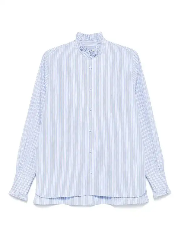 Valentino Garavani Striped Shirt - Scj Blue