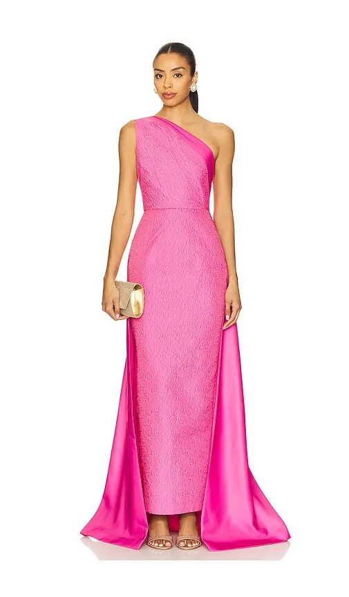 SAU LEE Joslin Gown - Fuchsia