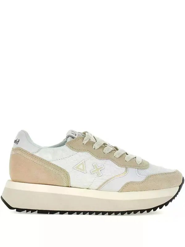SUN 68 Platform Lace-up Sneakers - Neutrals