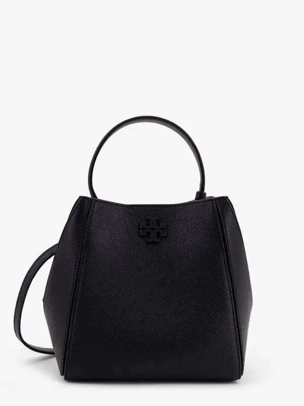 Tory Burch Mcgraw Small Leather Bucket Bag - Black