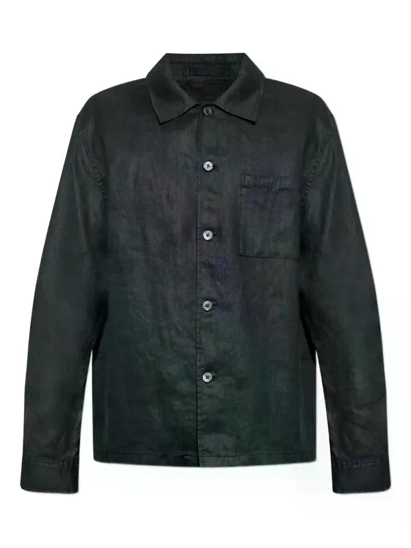 Theory Linen Shirt - 1 Black