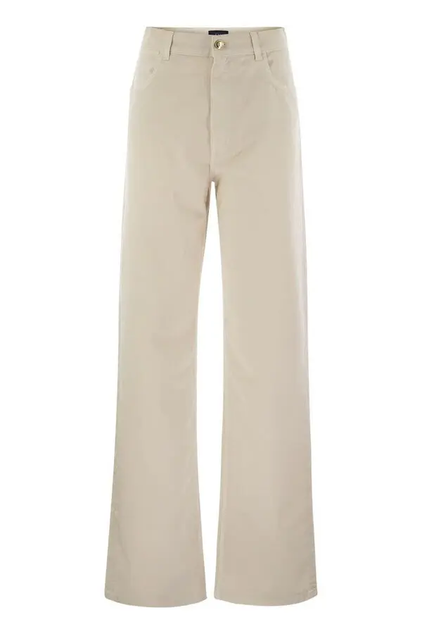 FAY 5-pocket Flare Trousers
