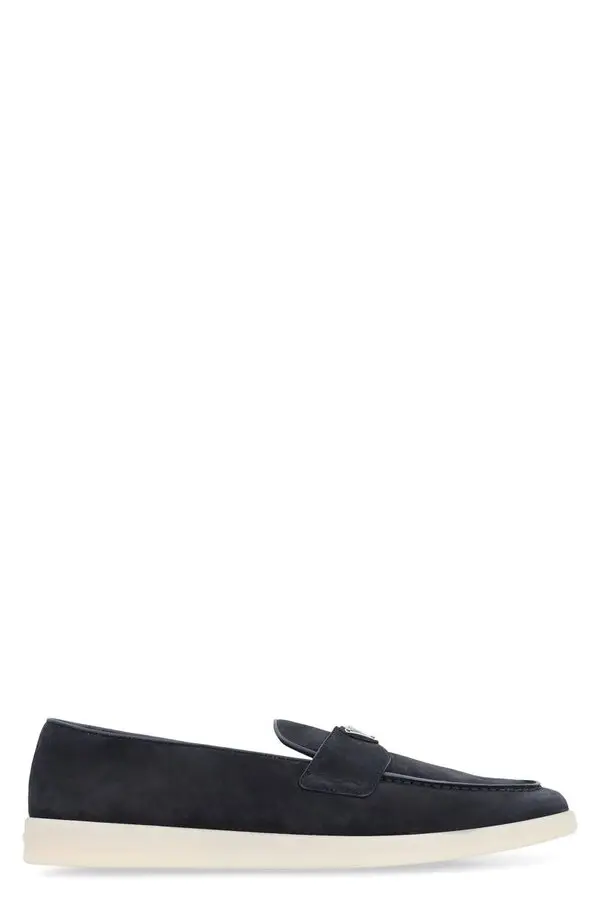 Prada Suede Loafers - Blue