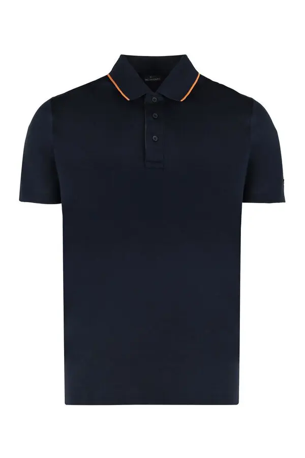 Paul & Shark Short Sleeve Cotton Polo Shirt - Blue