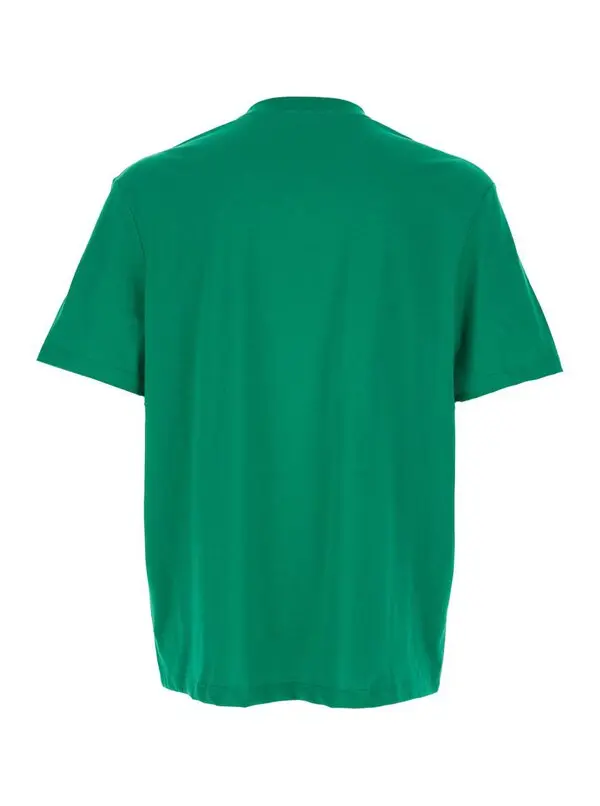Balmain Crewneck T-shirt With Logo Lettering Print On The Front In Cotton