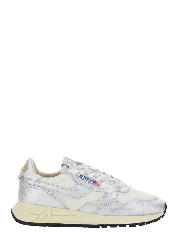 AUTRY Reelwind Metallic Low Top Sneakers - Grey