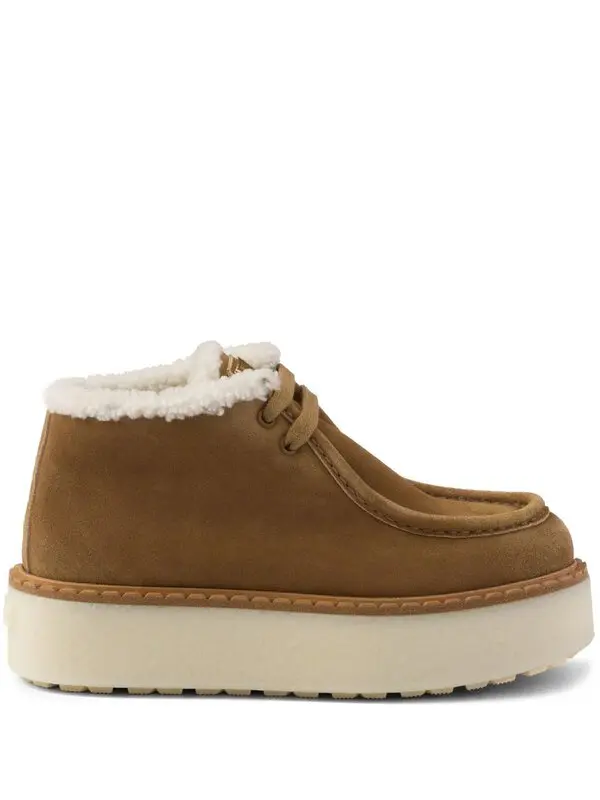 Prada Suede Chukka Boots - Cannella