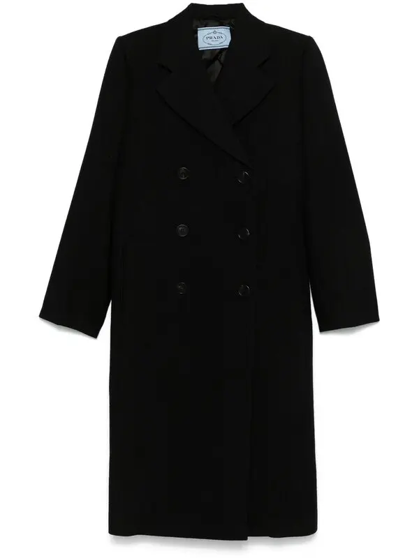 Prada Virgin Wool Mid-length Coat