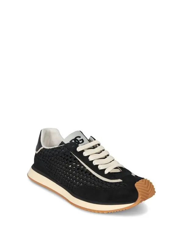 Dolce & Gabbana Leather And Fabric Low-top Sneakers