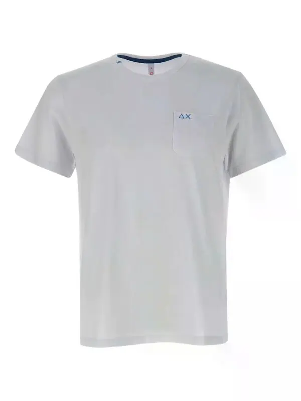 SUN 68 Logo-embroidered T-shirt - Grey