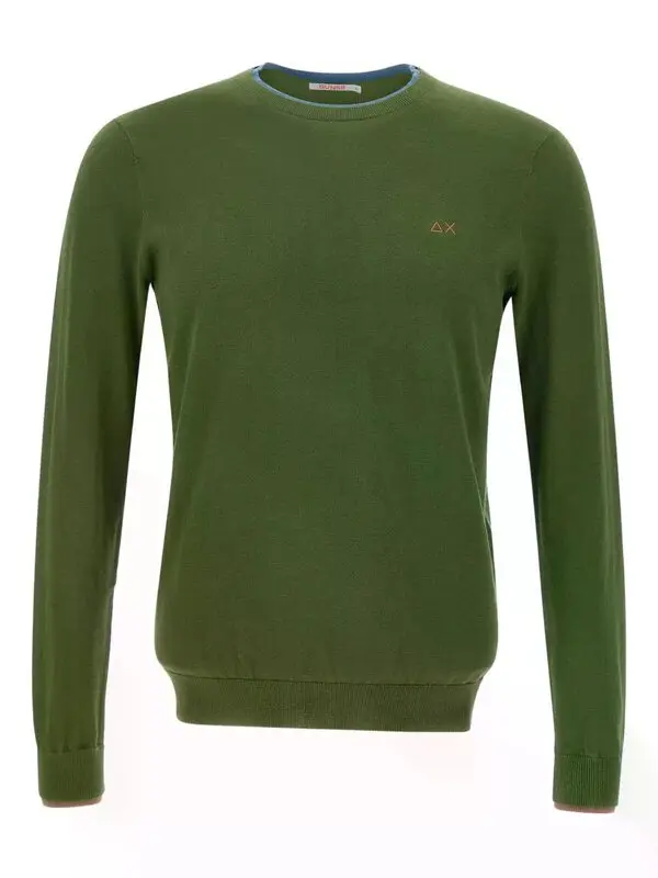 SUN 68 Cotton Jumper - Green