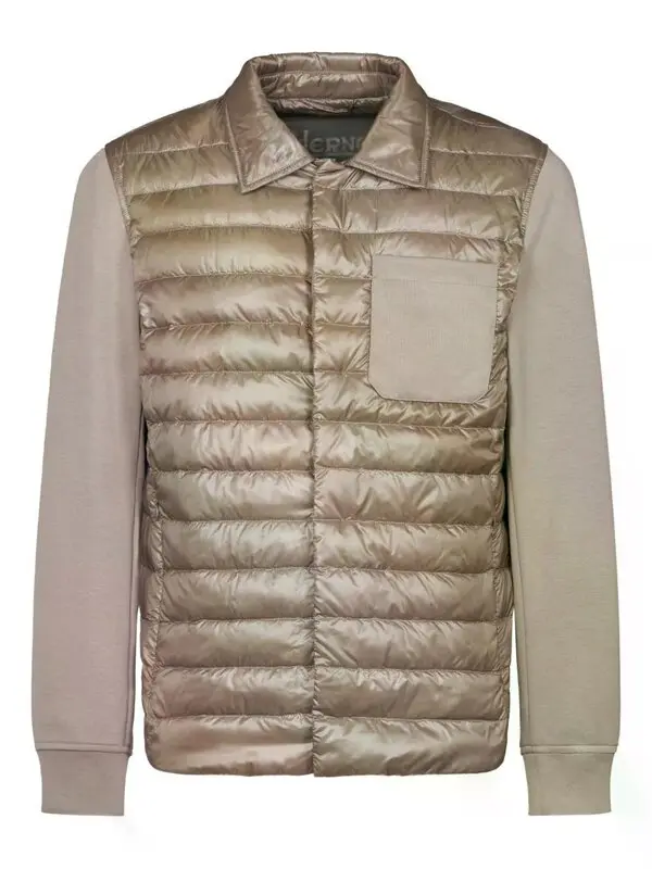 Herno Quilted Panelled Jacket - Neutrals