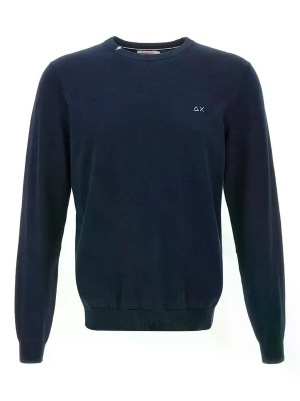 SUN 68 Cotton Jumper - Blue