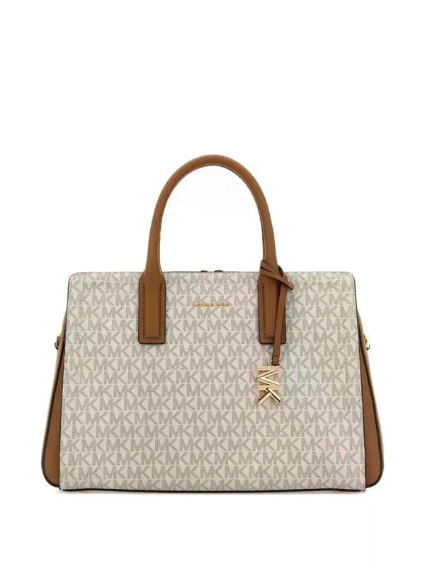 Michael Kors Laila Monogram Tote - Neutrals | Editorialist