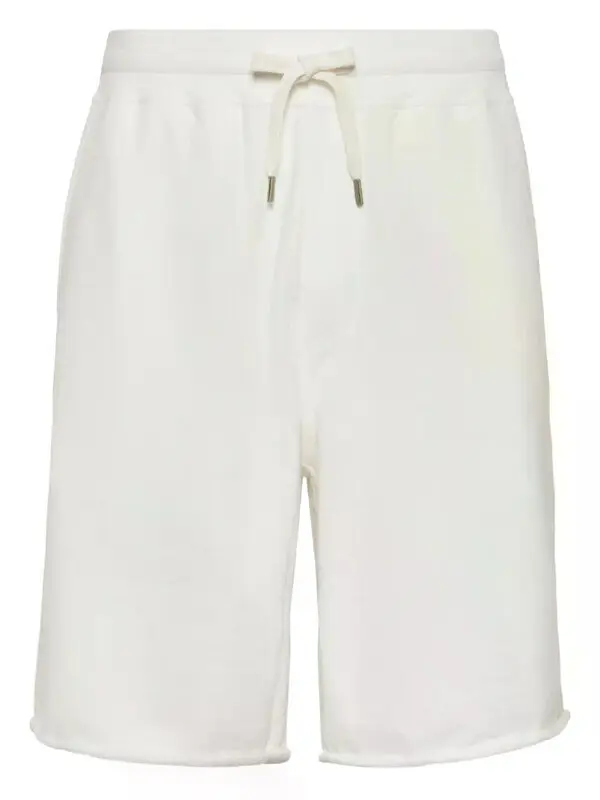 Brunello Cucinelli Cotton Bermuda Shorts - White