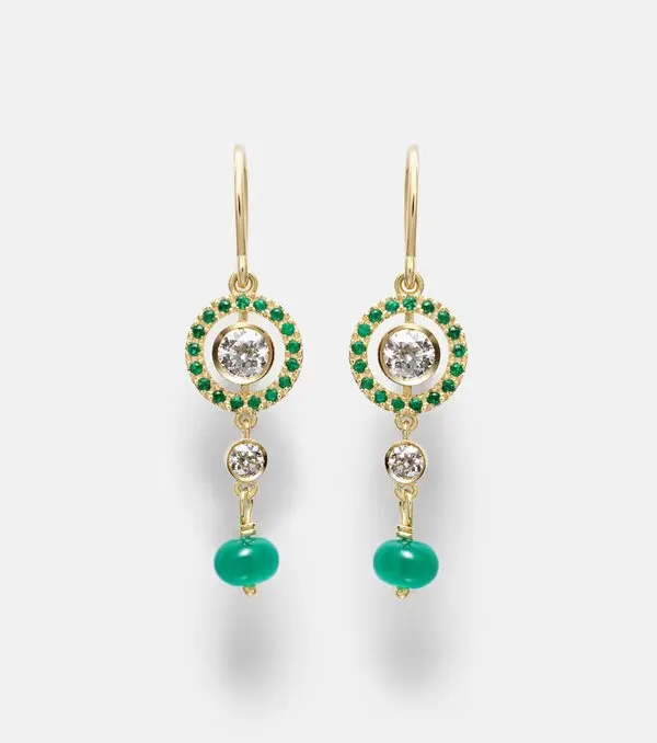 Ileana Makri Orbit 18kt Yellow Drop Earrings