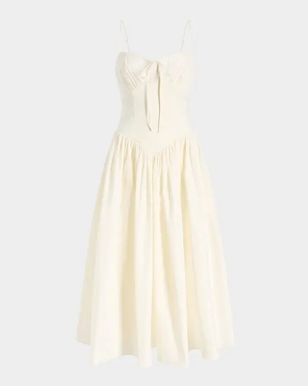 Cinq À Sept Anela Sleeveless Corset Midi Dress