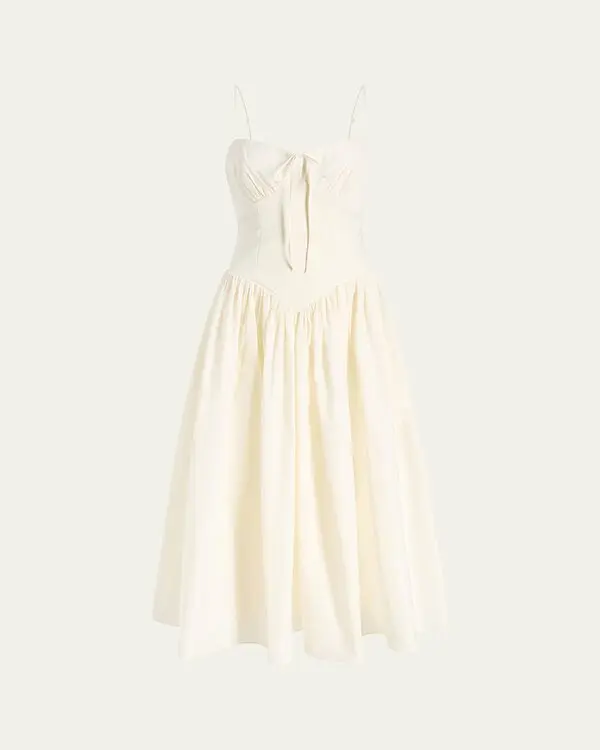Cinq À Sept Anela Sleeveless Corset Midi Dress